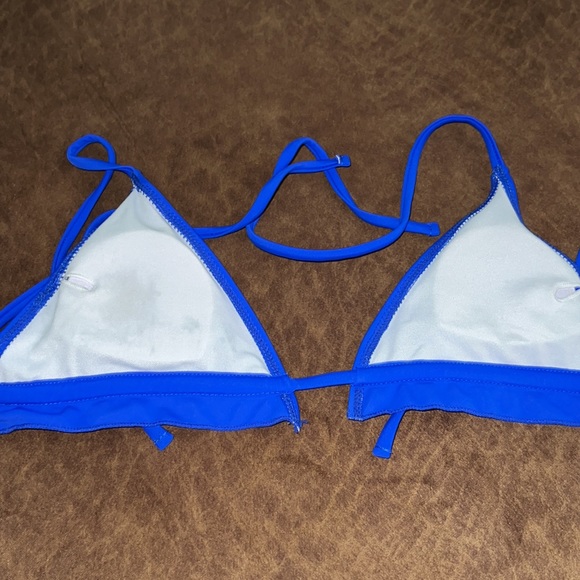 Swim | Royal Blue Triangle Bikini Top | Poshmark